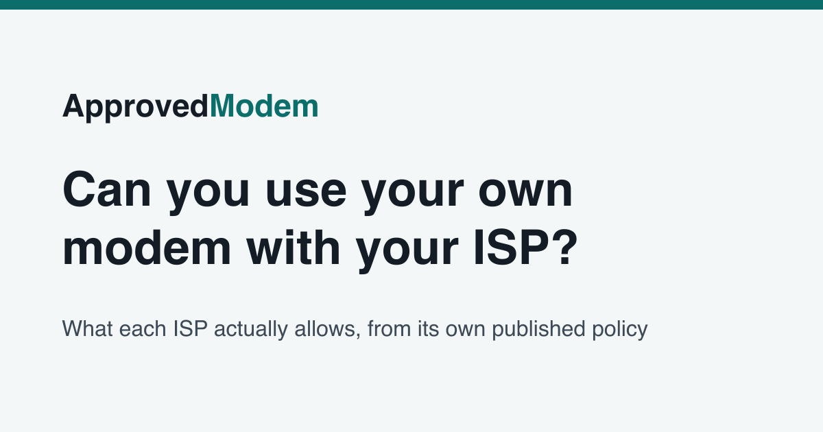 Xfinity (Comcast) approved modems (2026) | ApprovedModem